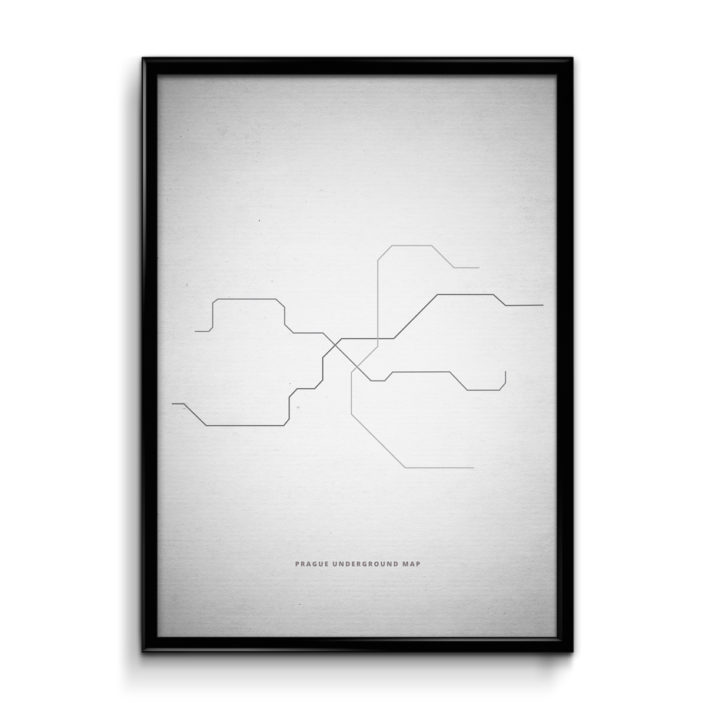 Prague underground map | Číča v kleci Original