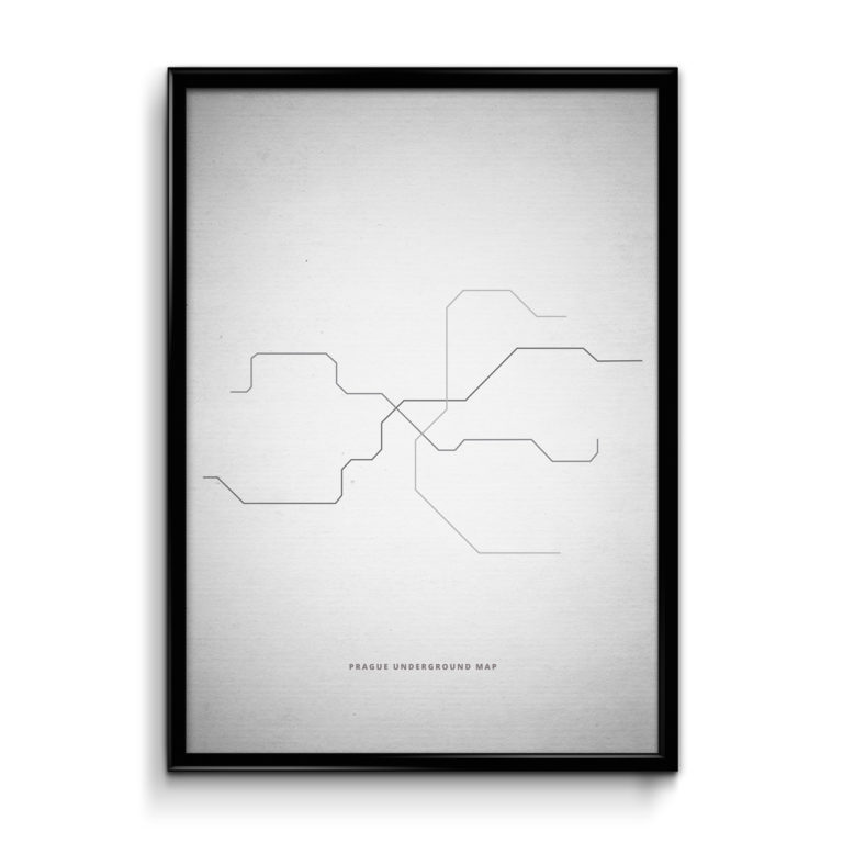 Prague underground map | Číča v kleci Original